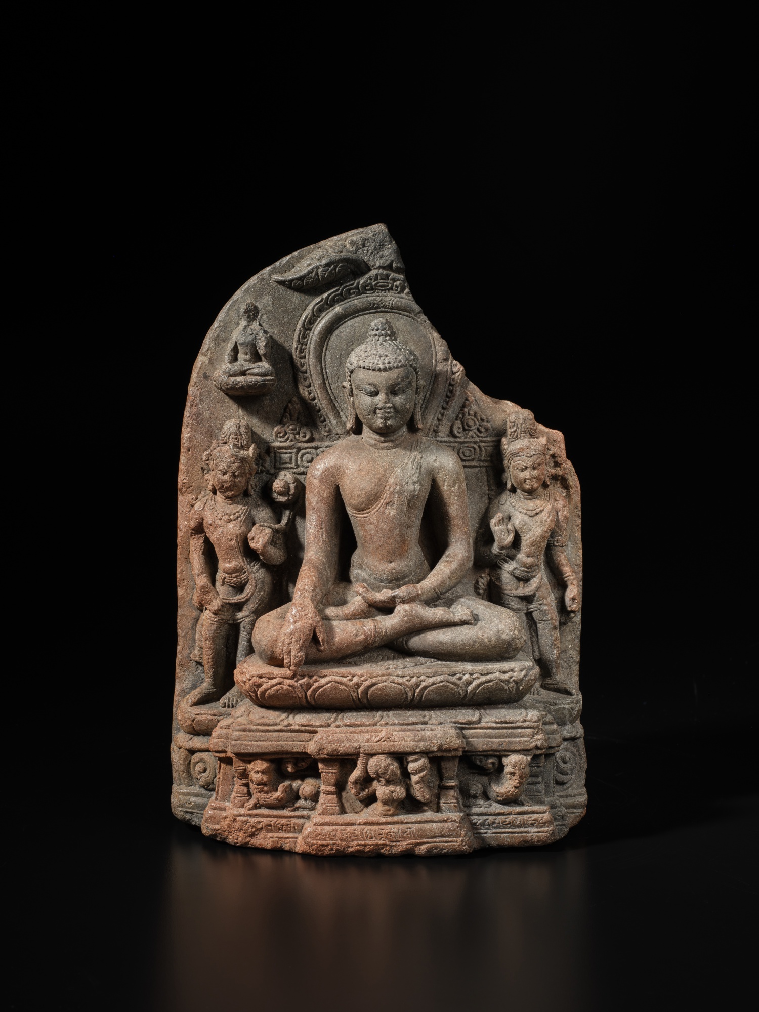 A stone figure of Maravijaya Buddha Eastern India, Pala period, 10th ...