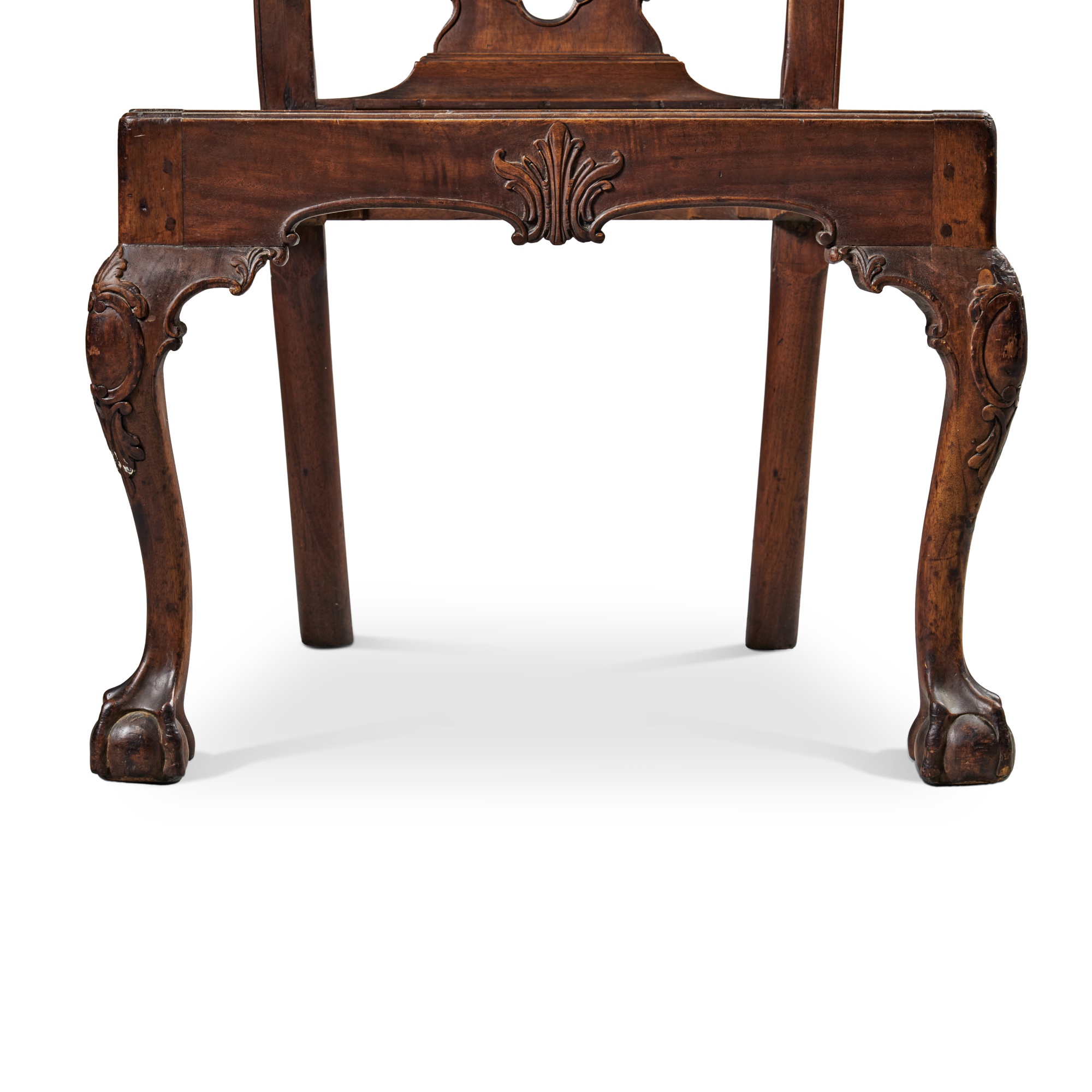 Fine and Rare Chippendale Carved Mahogany Side Chair, Possibly by James ...
