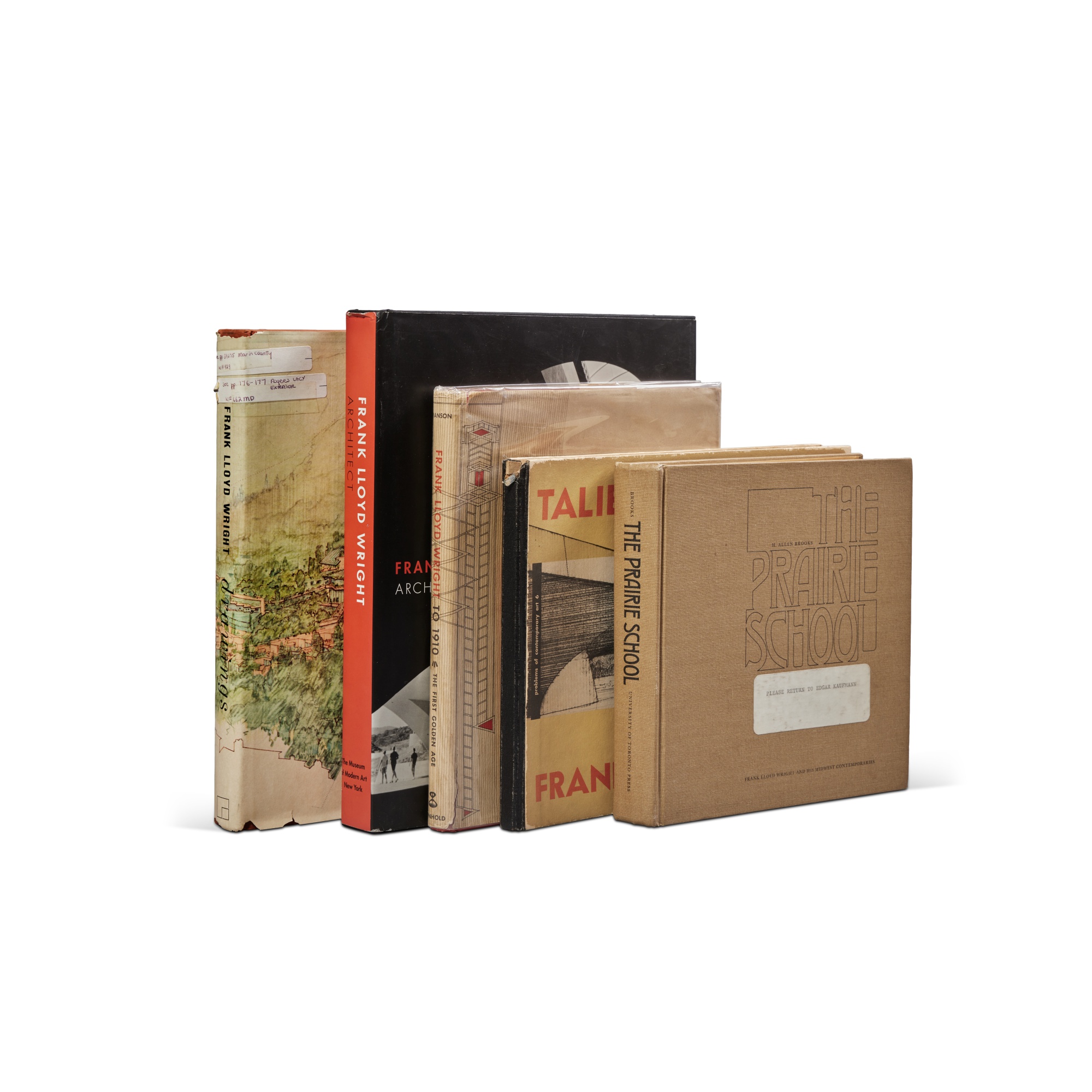 A Group of Frank Lloyd Wright and Prairie School Reference Books ...
