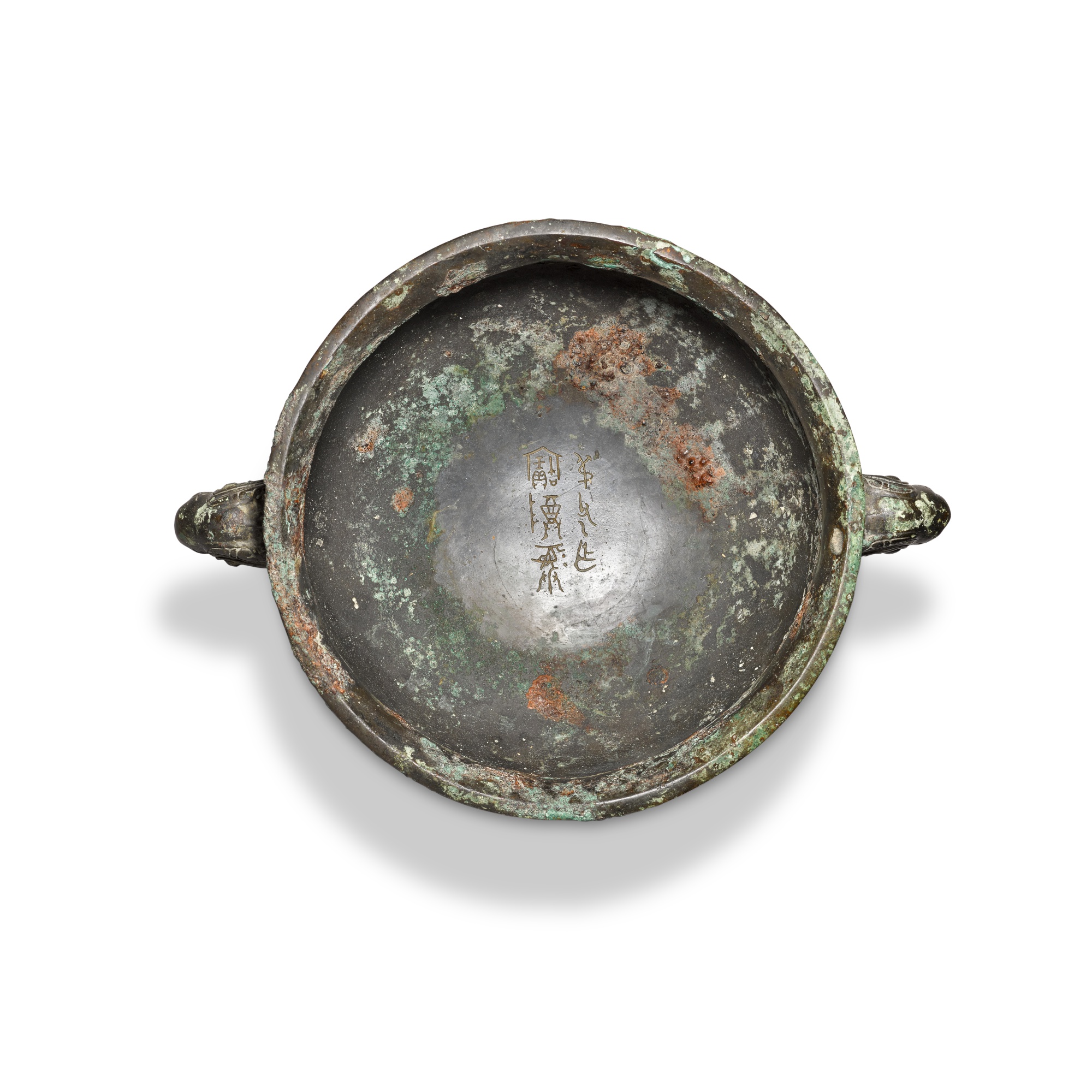 An inscribed archaic bronze ritual food vessel, Gui, Western Zhou dynasty | 西周 叔簋 | Monochrome ...