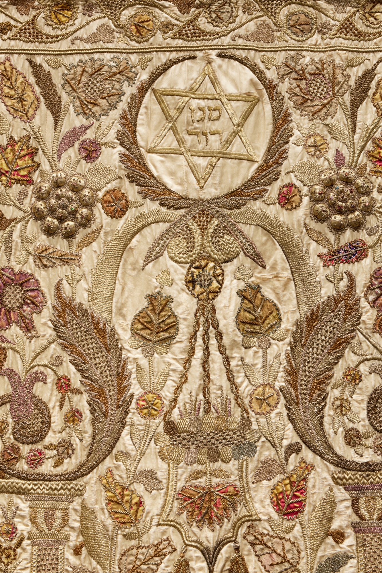 A Highly Important Torah Ark Curtain, Ottoman Empire or Italy, 19th ...
