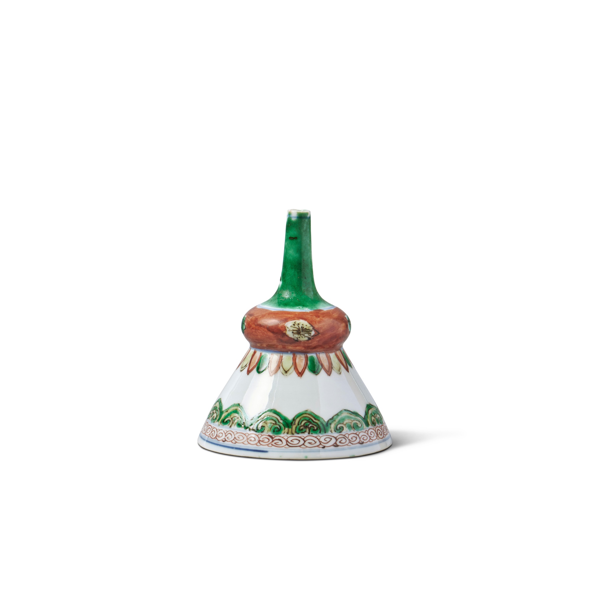 A Rare Chinese Export Famille-Verte Funnel, Qing Dynasty, Kangxi Period ...