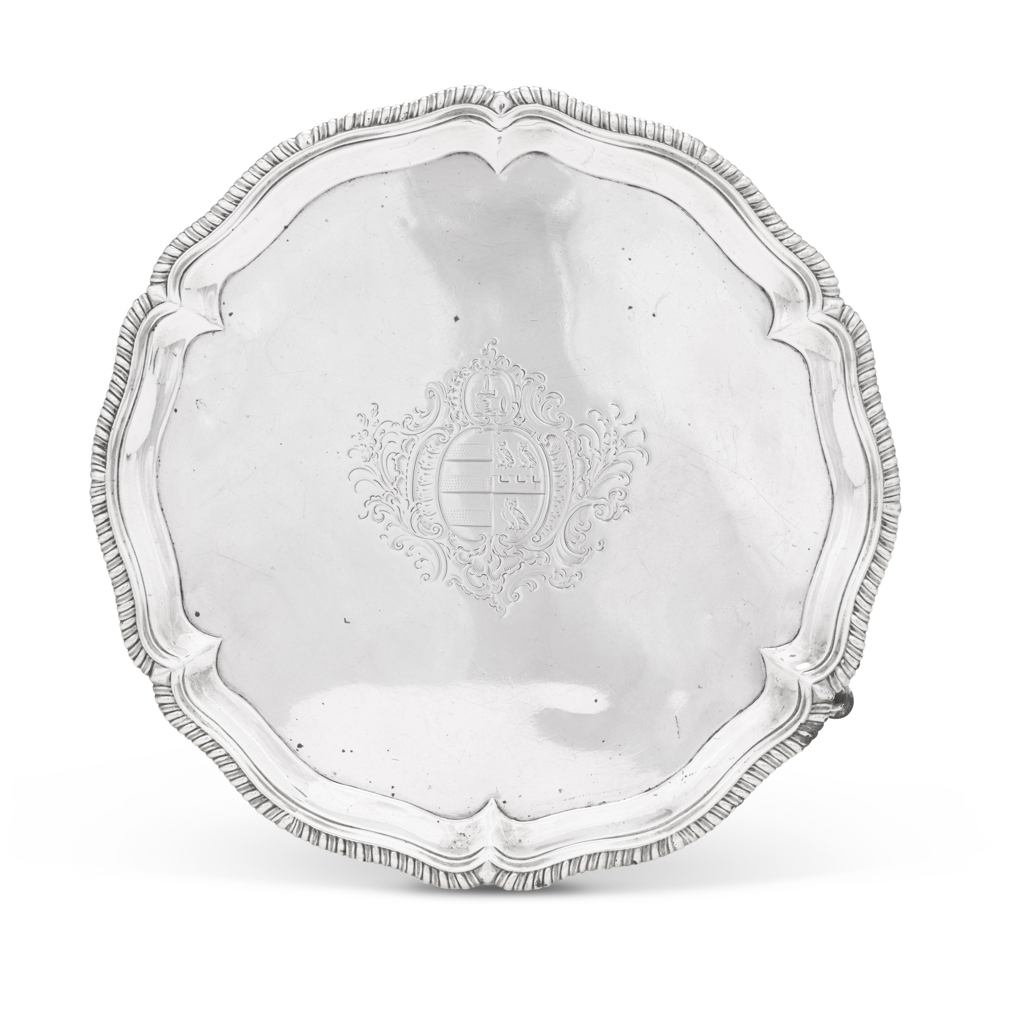 A George III silver salver, Hannam & Mills, London, 1764 | Royal ...