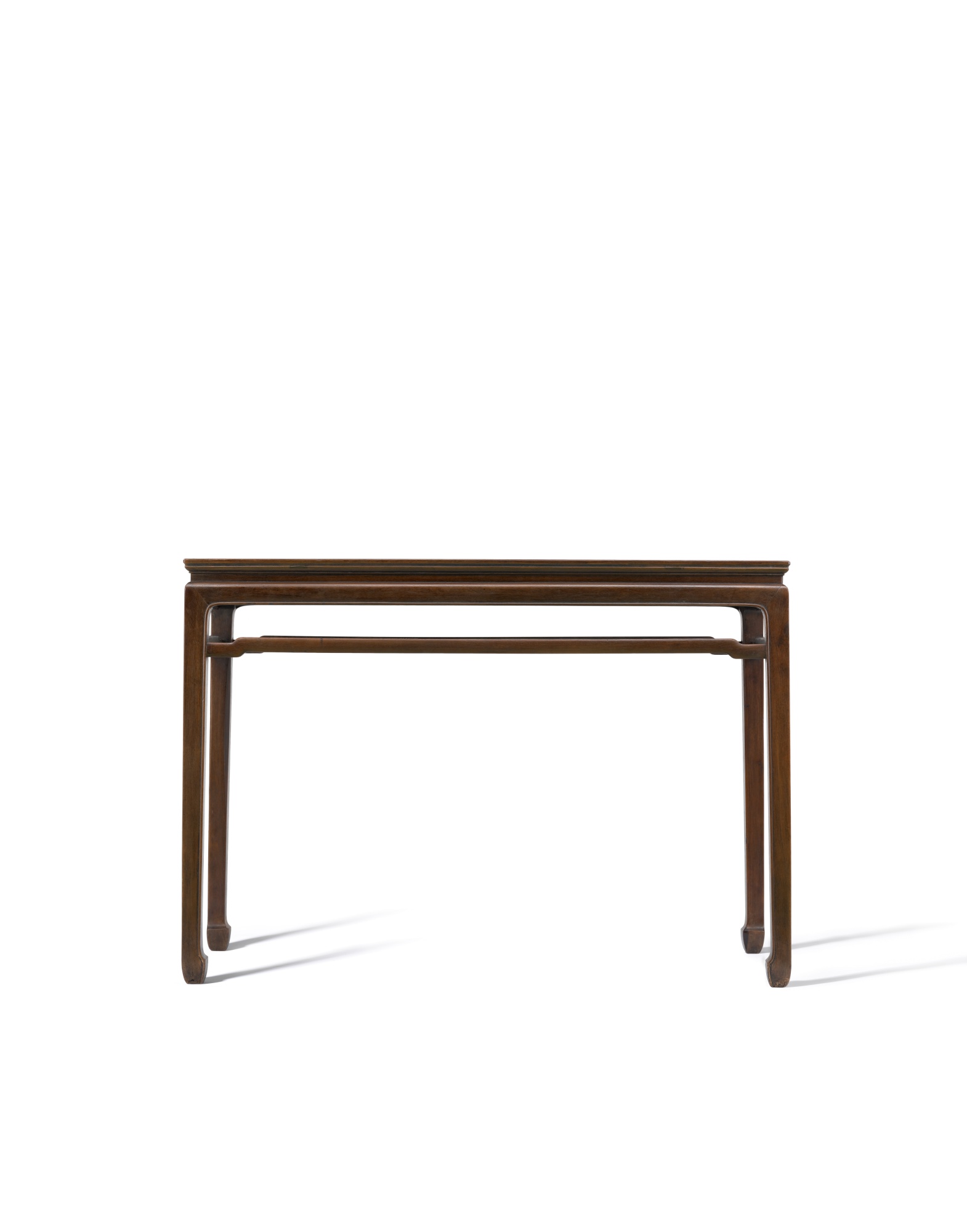 A zitan side table, zhuo, Late Ming dynasty | 明末 紫檀馬蹄足條桌 | Important ...