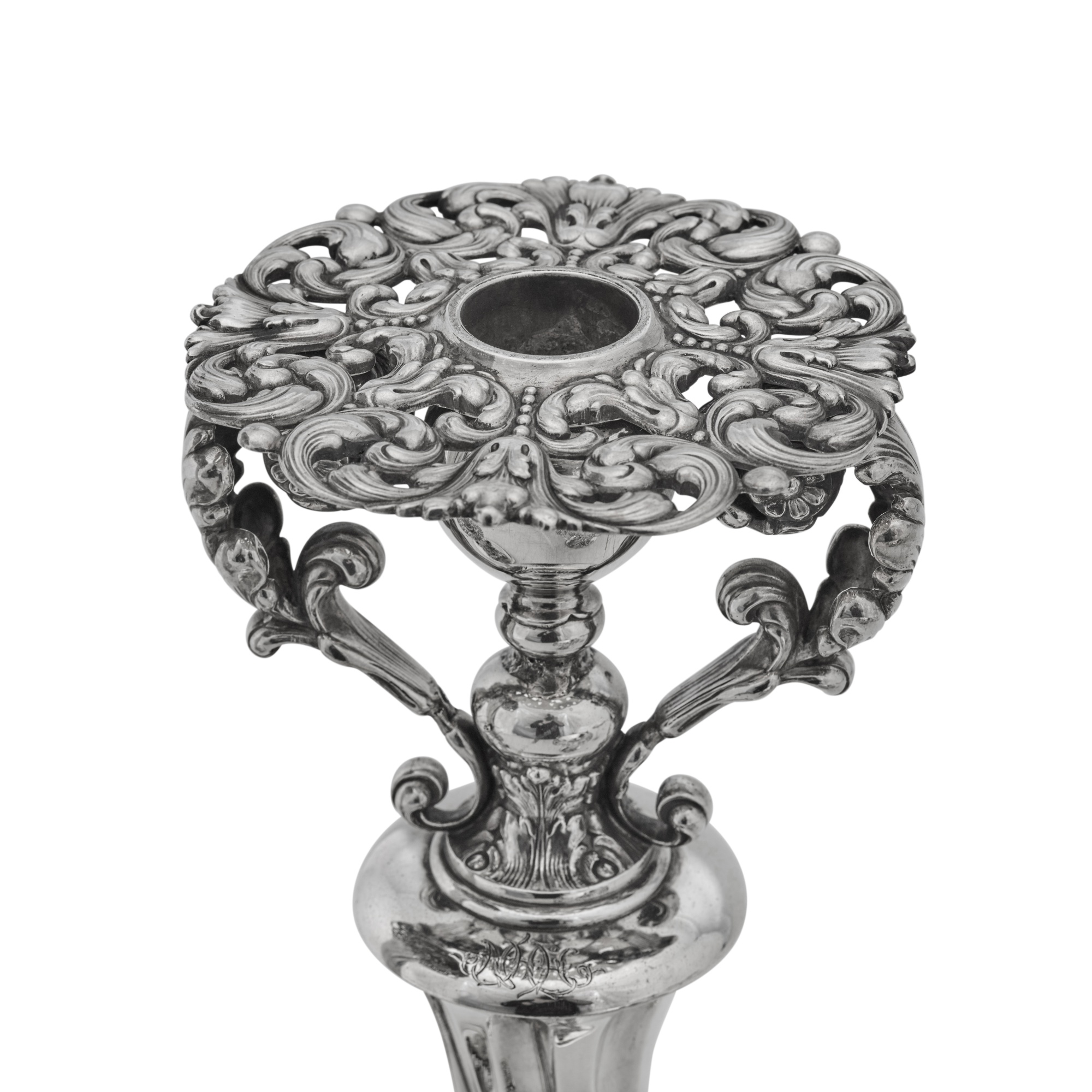 A large American silver mirror plateau and extensive matched decorative ...