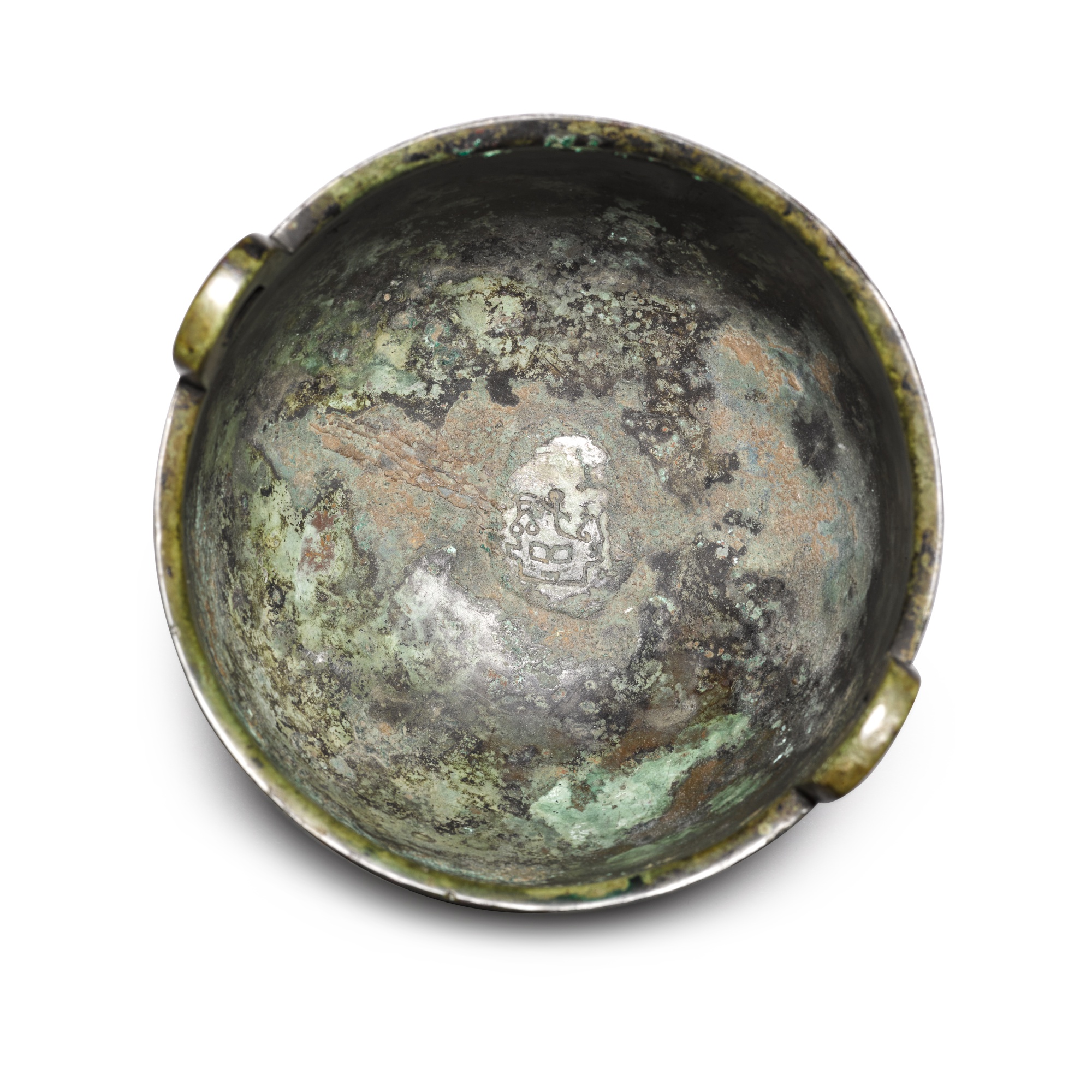 An inscribed archaic bronze tripod food vessel, Ding, Shang dynasty | 商 ...