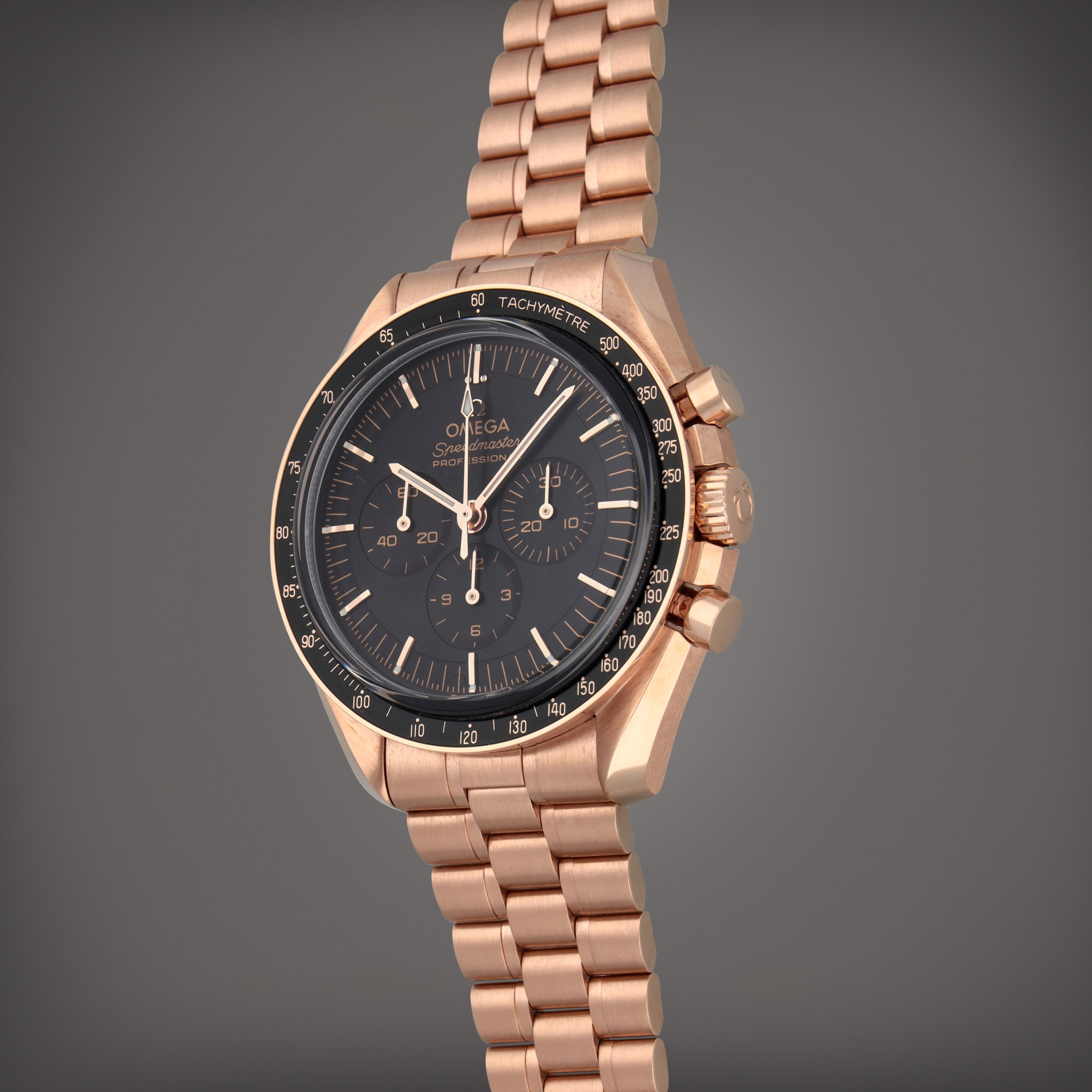 Speedmaster, Reference 310.60.42.50.01.001 | A pink gold chronograph ...