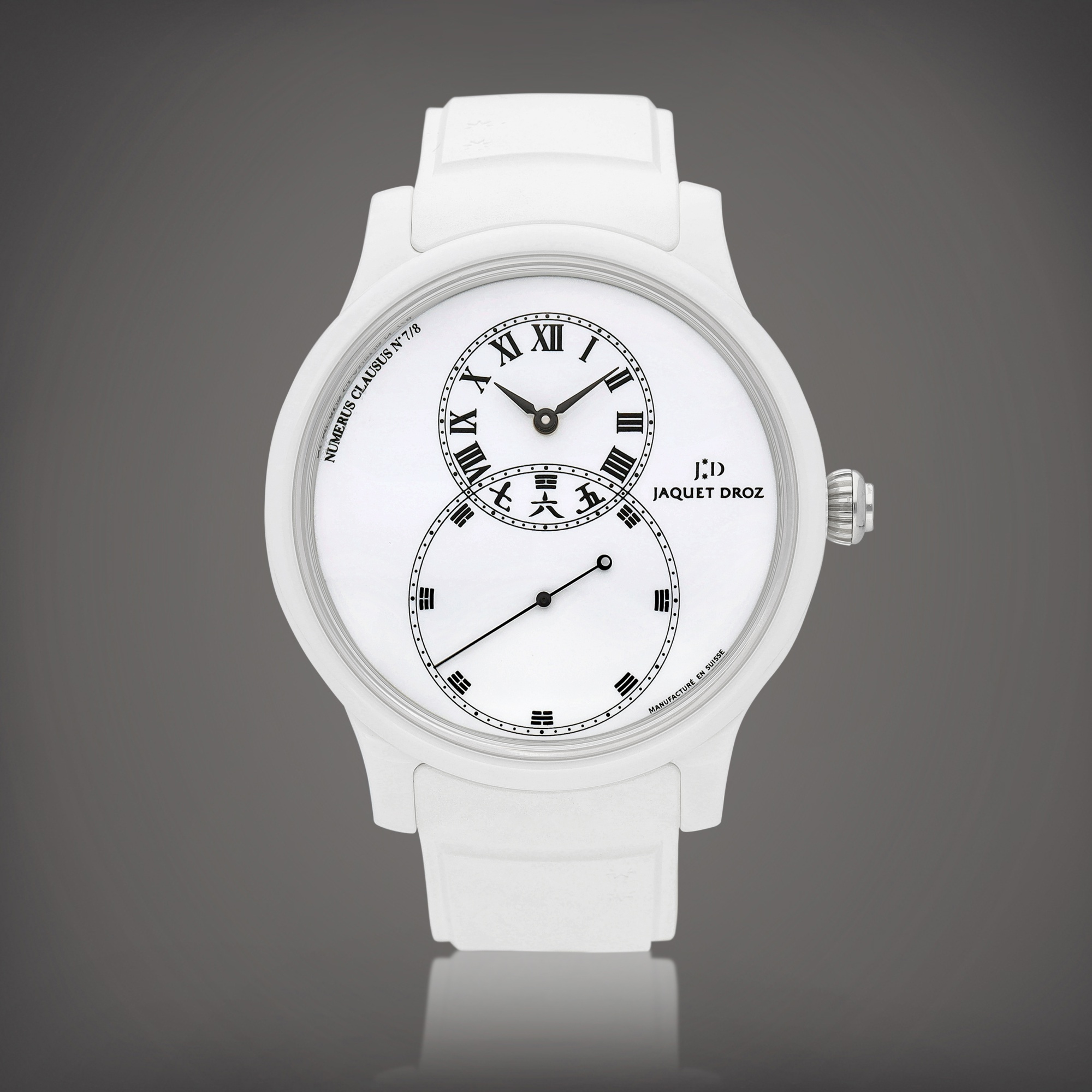 Grande Seconde | A brand new limited edition white ceramic wristwatch ...
