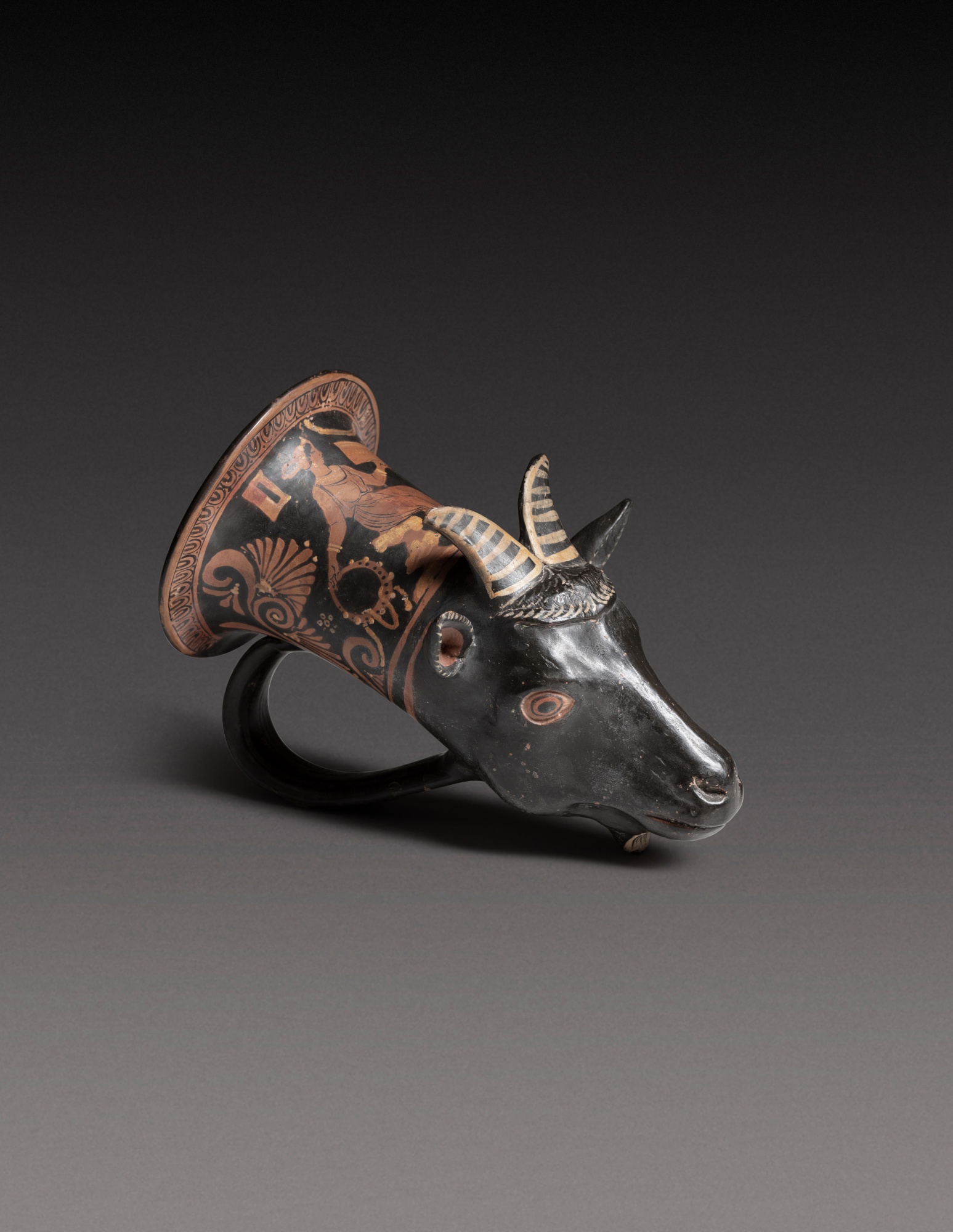 An Apulian Red-figured Rhyton, circa 350-330 B.C. | Ancient Sculpture ...
