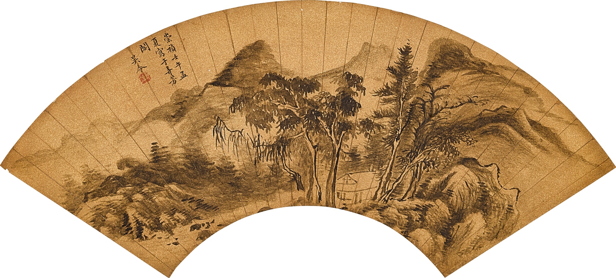 Wu Ling, Cottage in the forest | 吳令 山林人家 | Fine Classical Chinese ...