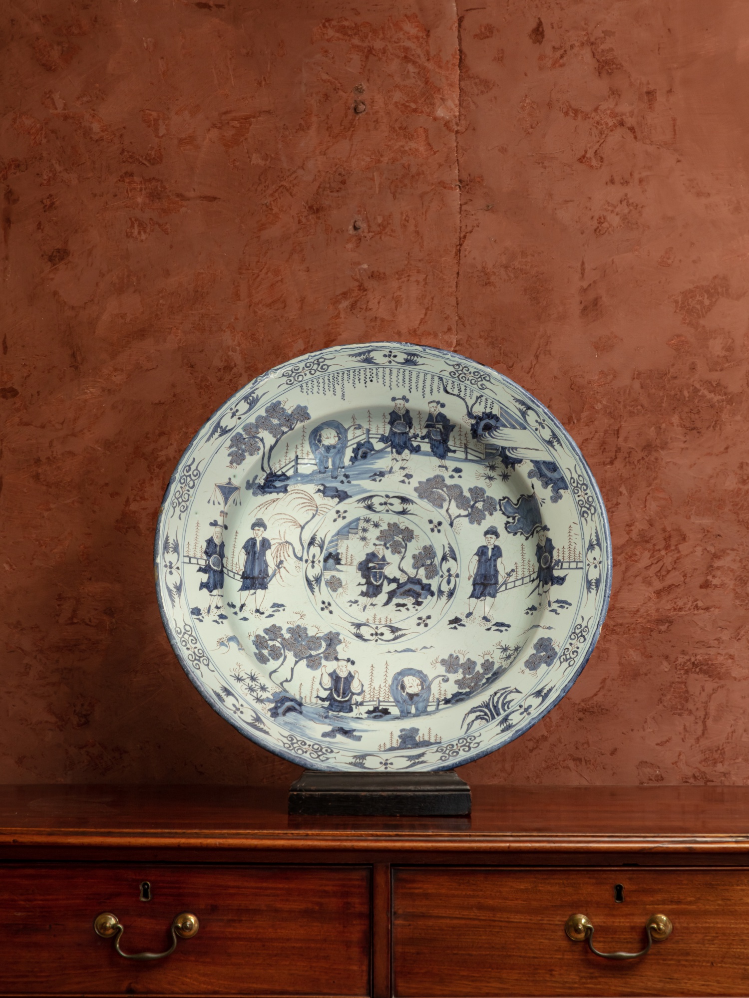 A large Nevers “Delft” charger, second half 17th century | Plat en ...