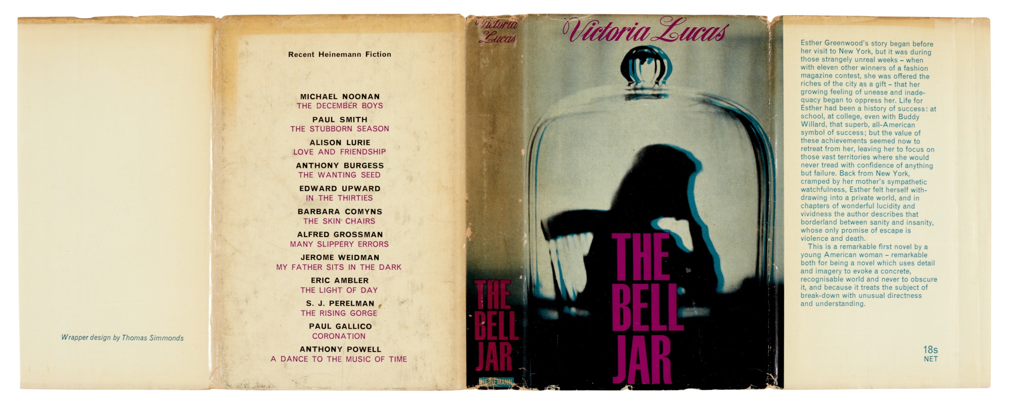 [Sylvia Plath] | The Bell Jar, 1963, first edition, dust-jacket, with ...