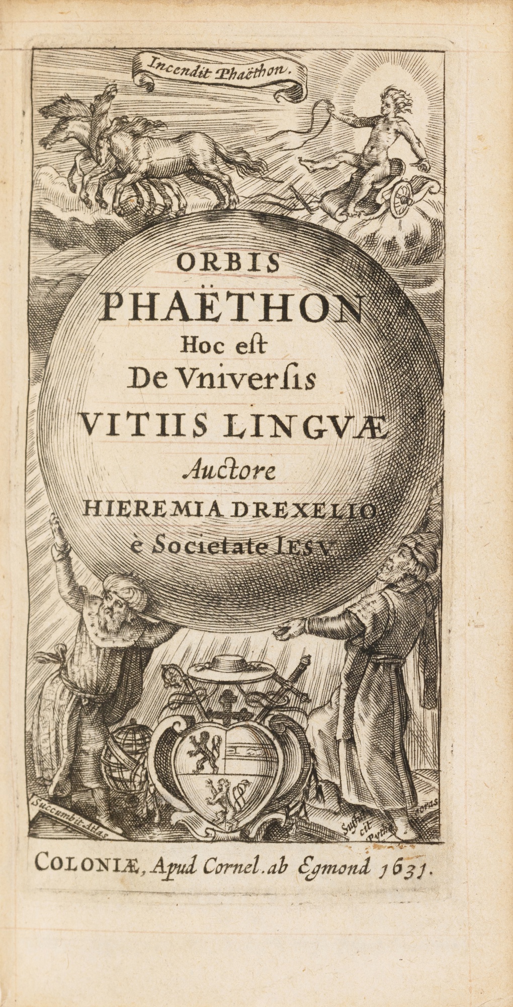 Orbis Phaeton... Cologne, 1631. In-16. Reliure de Macé Ruette pour ...
