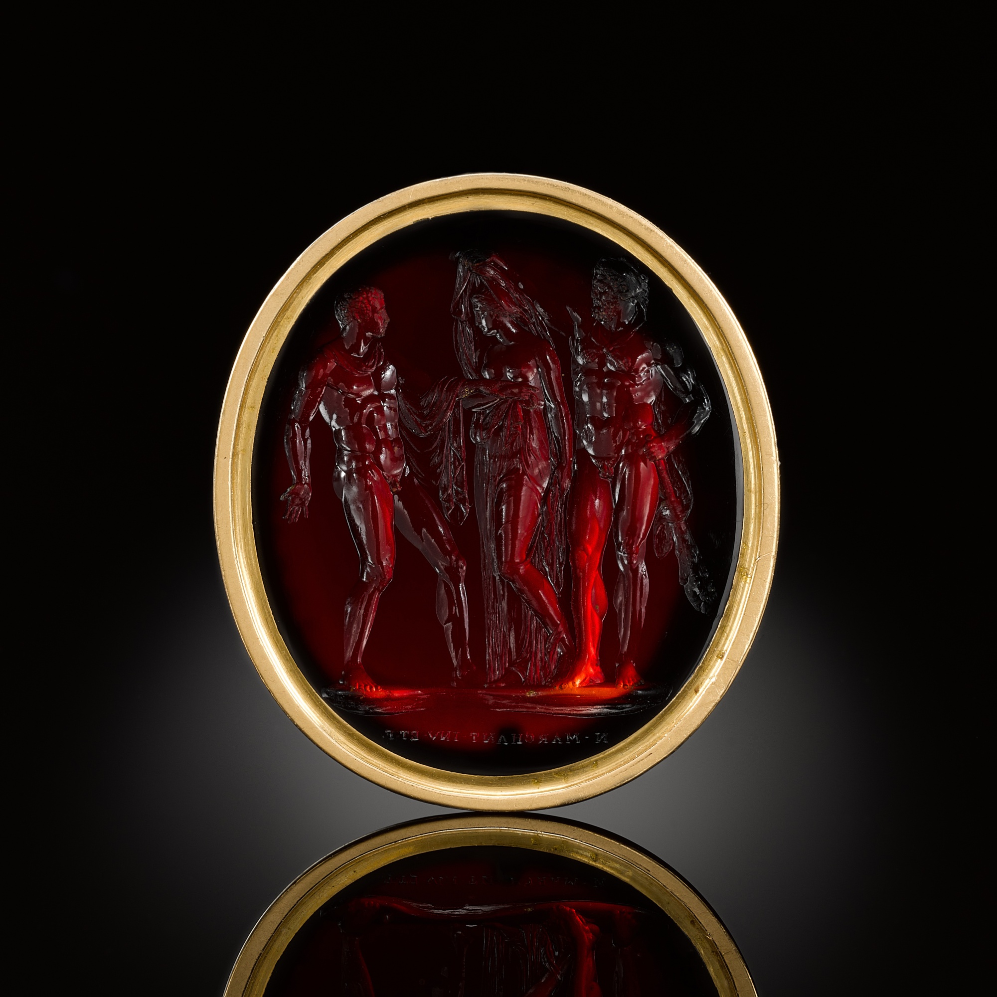 Intaglio with Hercules Restoring Alcestis to Admetus | Master Sculpture ...