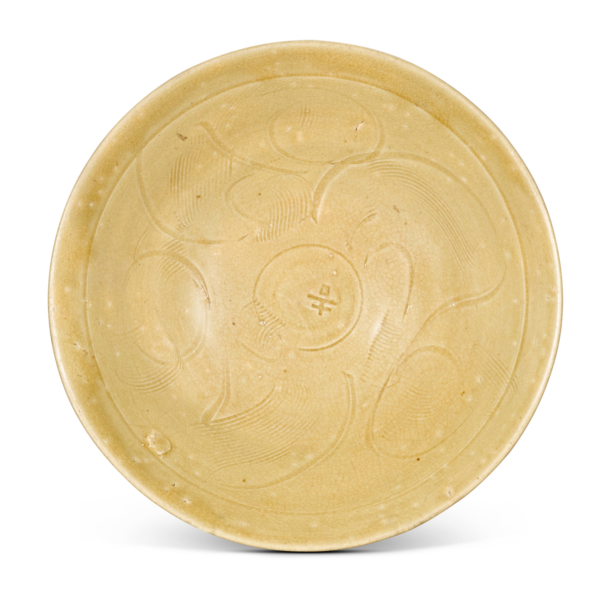 A large carved 'Yue' celadon-glazed bowl, Song dynasty | A Journey ...