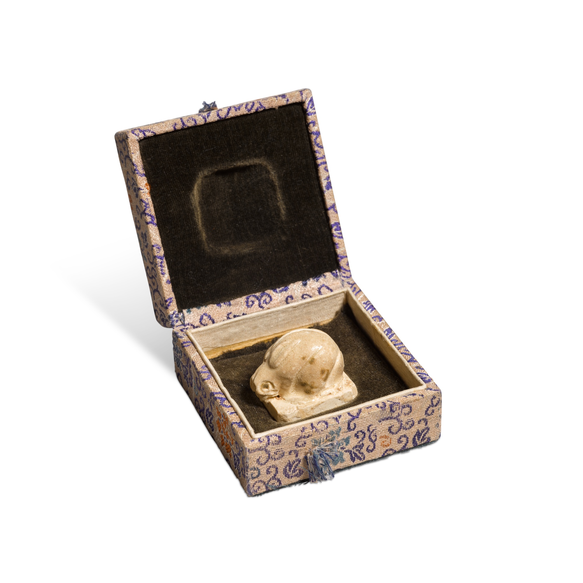 A small white glazed rabbit, Tang Dynasty | 唐 白瓷小兔 | Monochrome ...