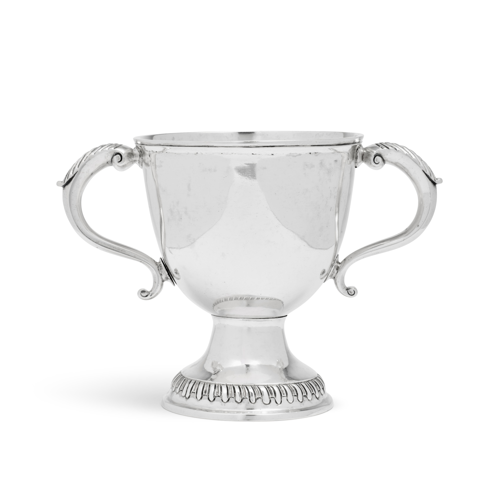 Silver Two-Handled Cup, Probably American, Maker's Mark EE, Late 18th ...