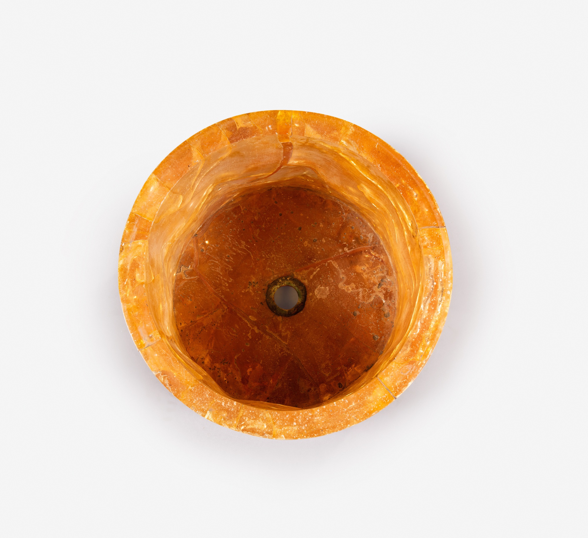 A large French amber-coloured perspex vase, circa 1975 | Vase en ...